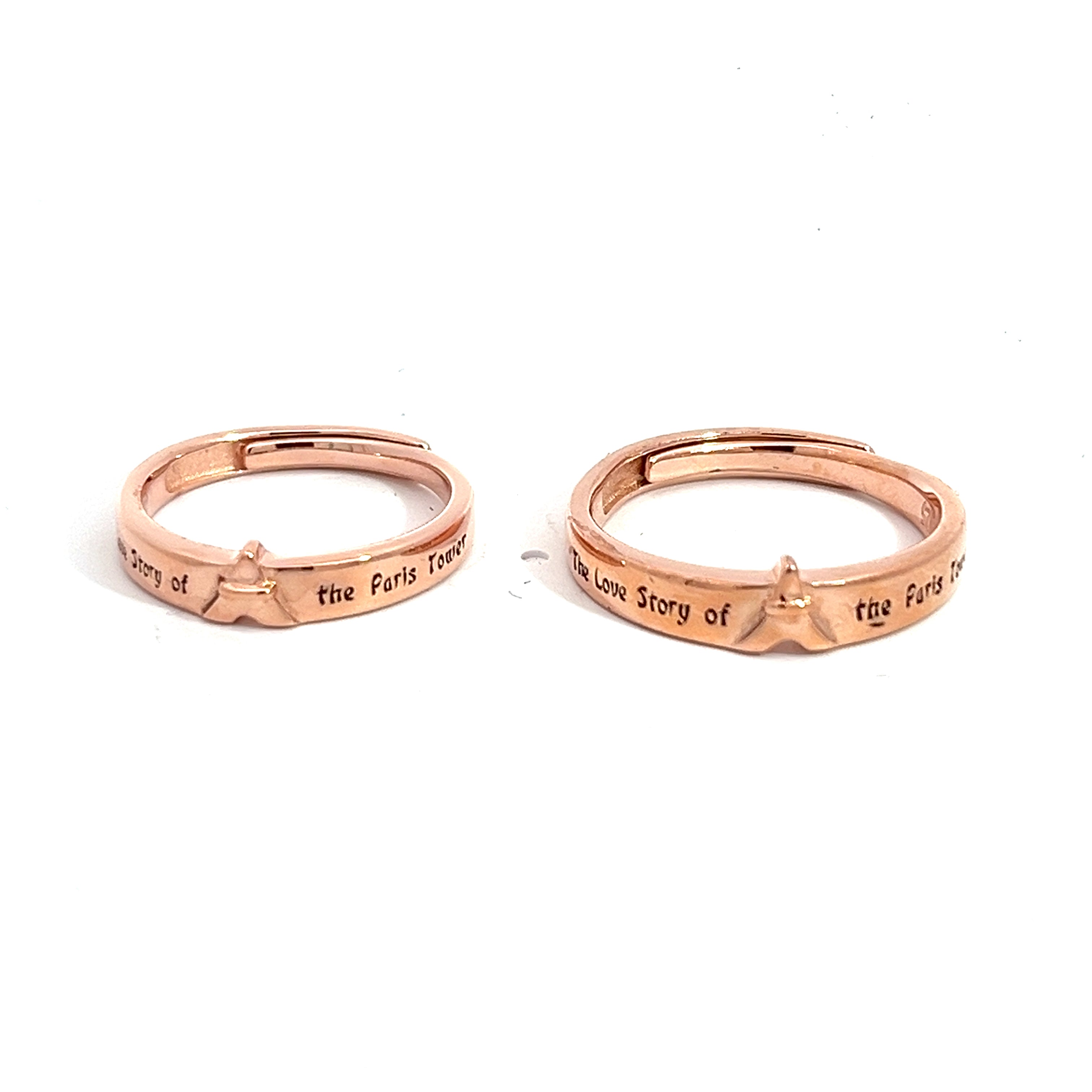 Paris Rose Gold Couple Rings – purpleluck.co