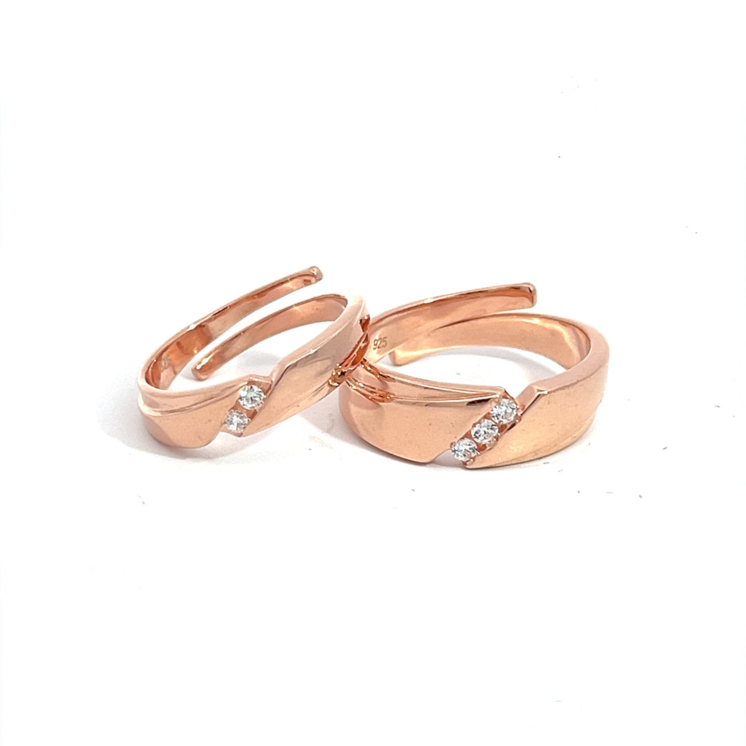 Renee Rose Gold Couple Rings – purpleluck.co